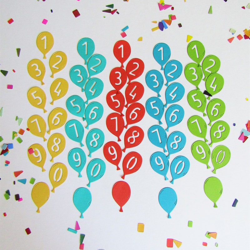Small Number Balloon - Etsy