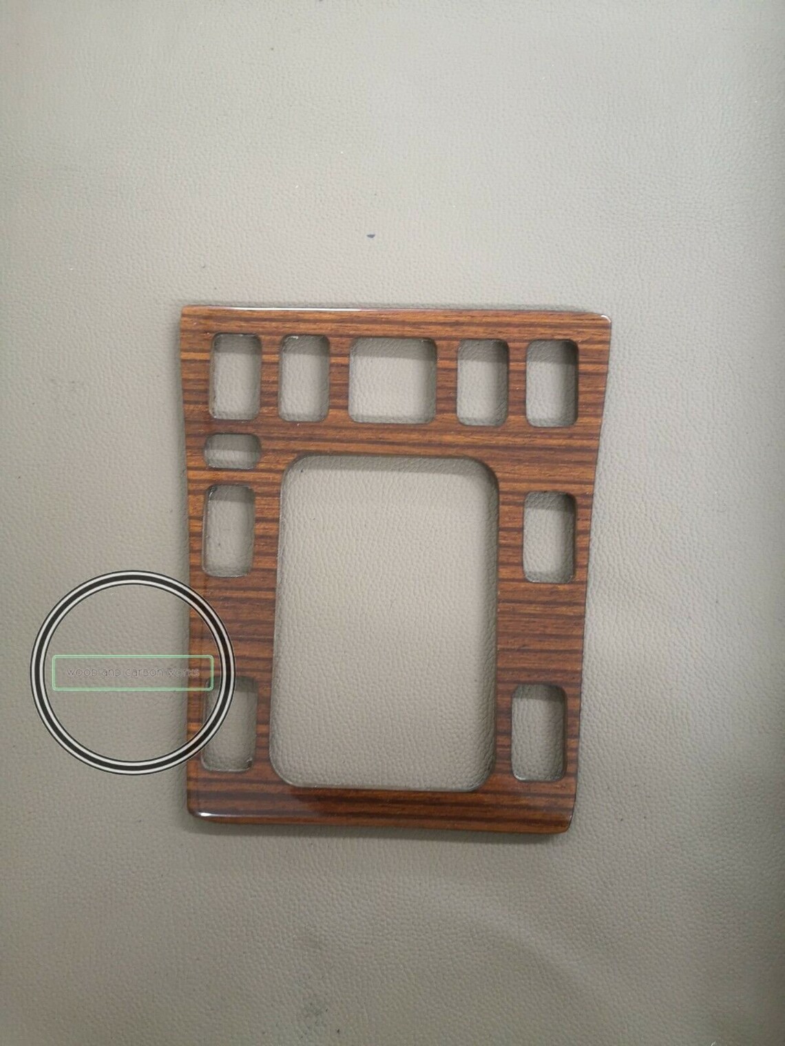 Mercedes W201 Wood Trim Center Console Shifter Bezel Zebrano - Etsy