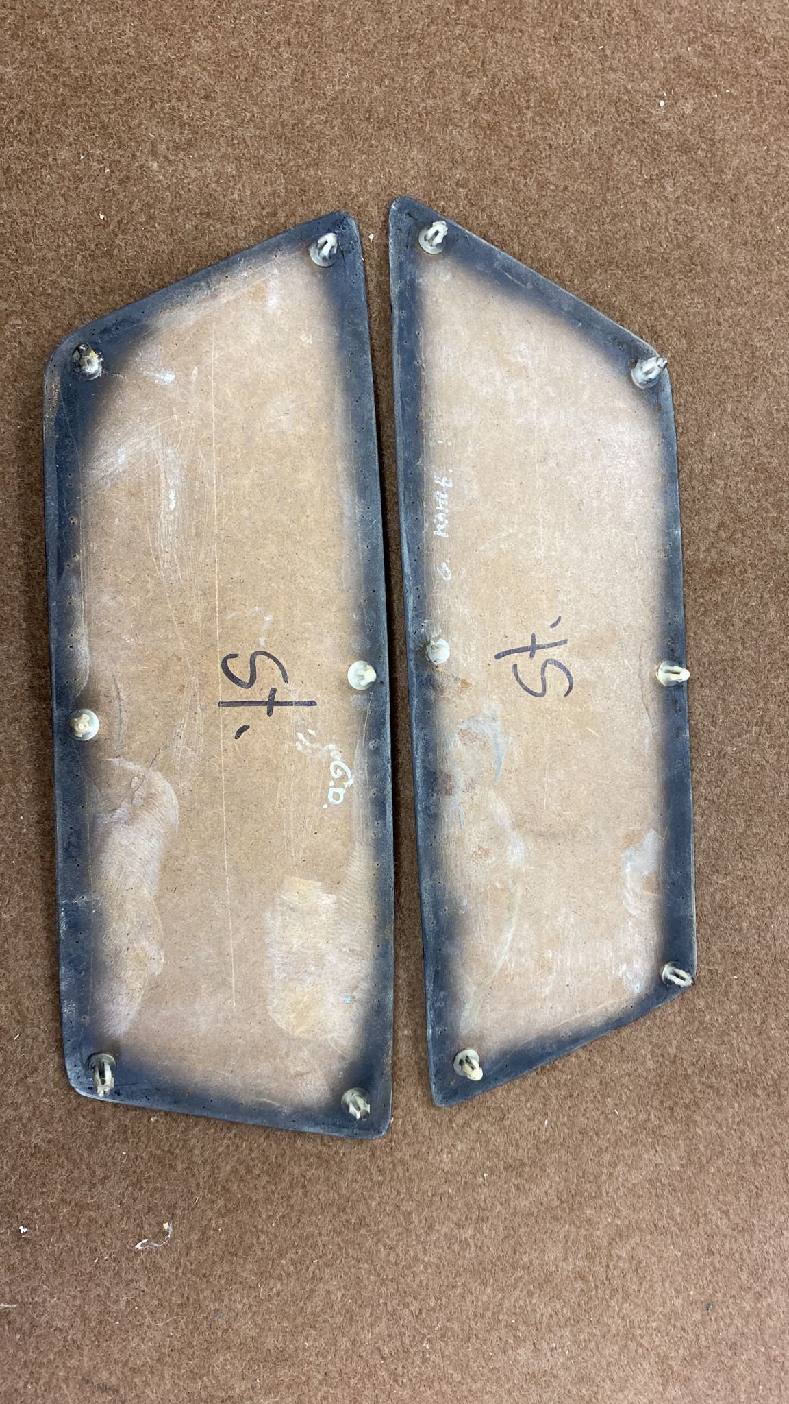 Mercedes W126 Wood Amg Rear Door Card 2 Pieces Trim Set - Etsy