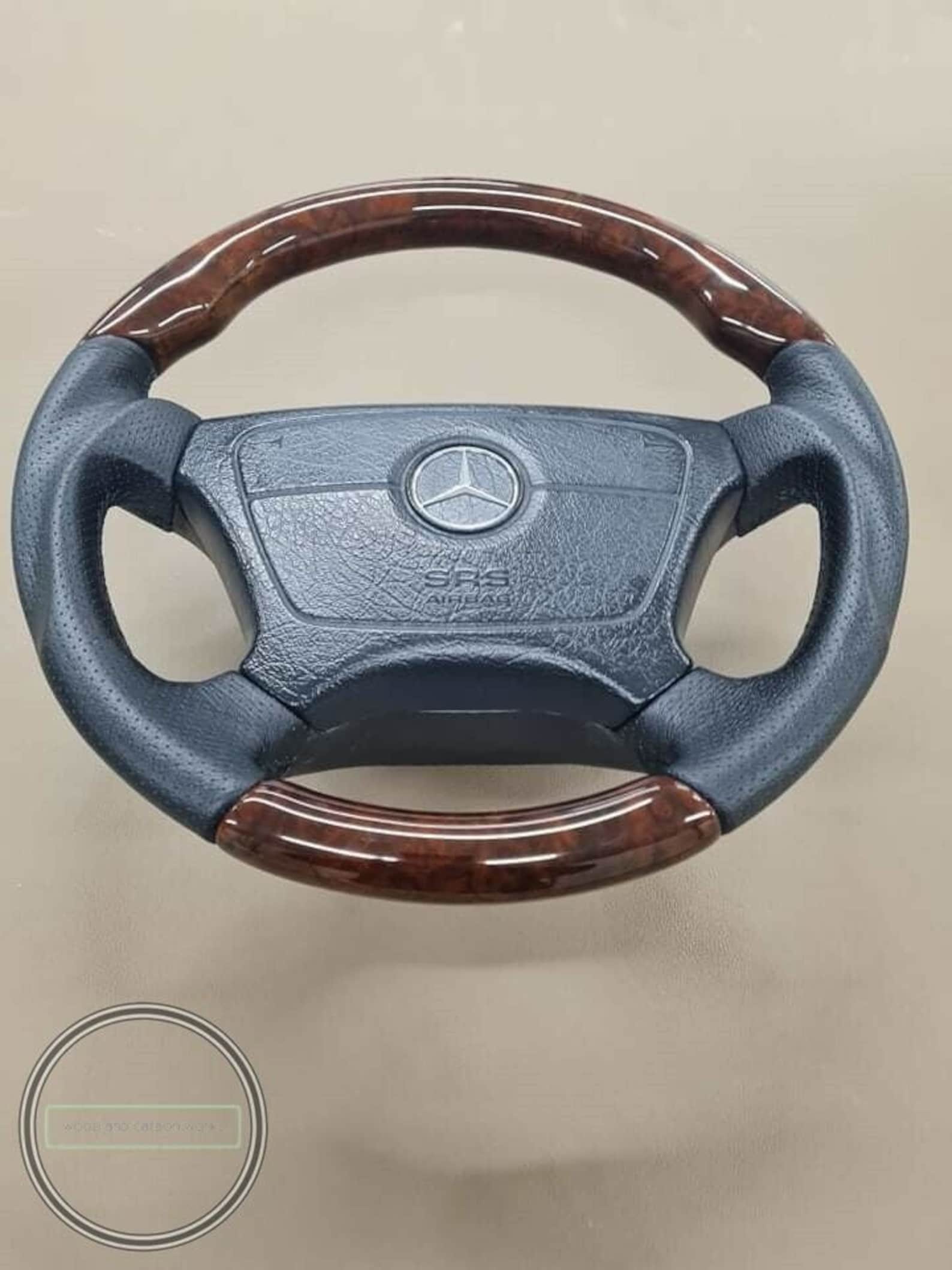 Mercedes Wood Steering Wheel W124 W140 R129 Sl W202 W210 W462 Brabus ...