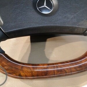 Mercedes Benz Wood Steering Wheel R107 W123 W124 W126 W201amg Look ...