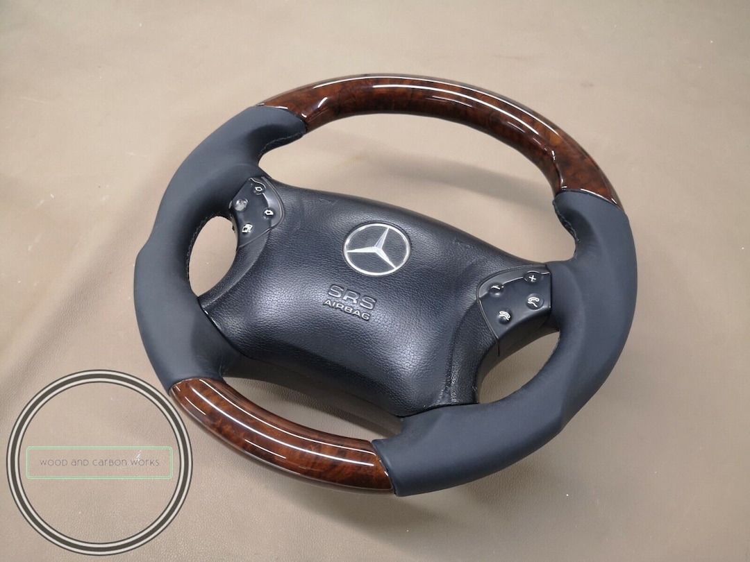 Mercedes Benz Wood Steering Wheel for W203 Mercedes Benz Amg Look ...
