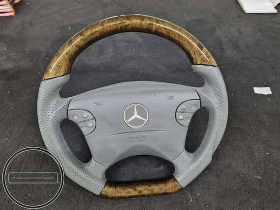 W210 wood steering wheel store