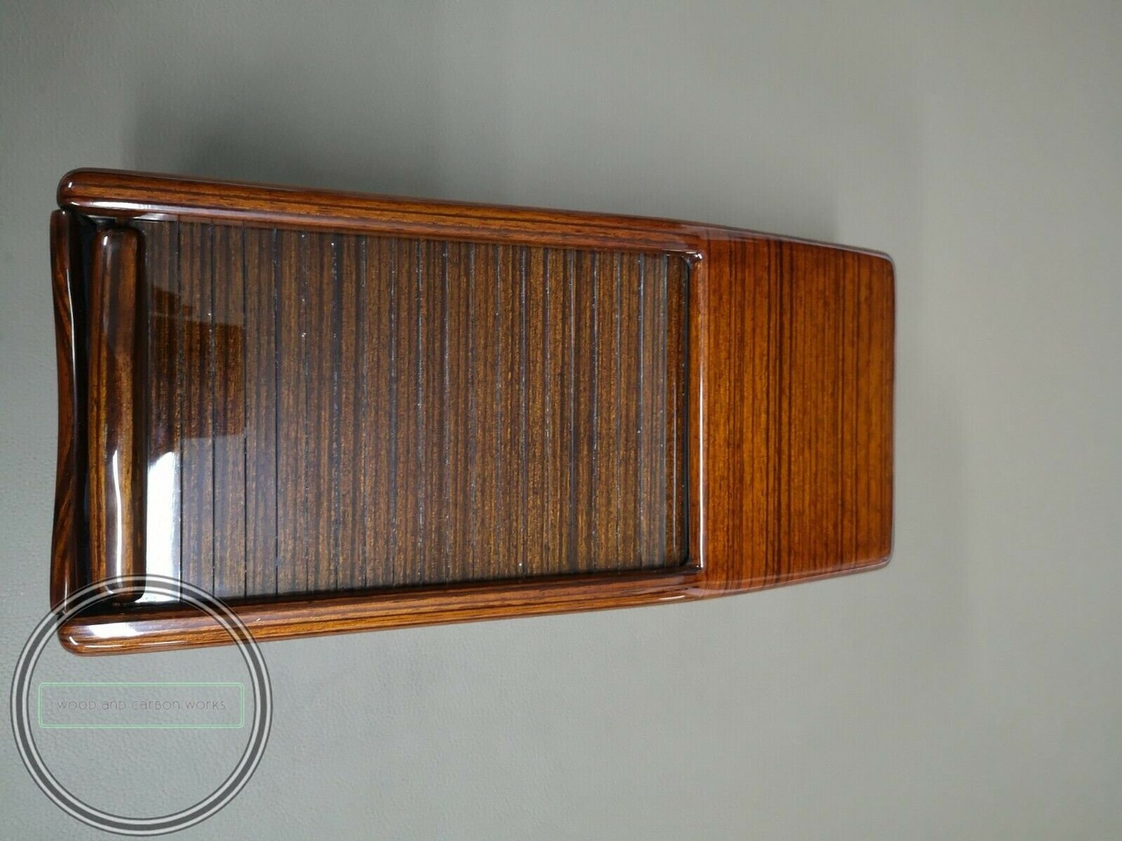 Mercedes W126 Center Box Wood Zebrano 300se 500se 500sel 280s Cassette ...