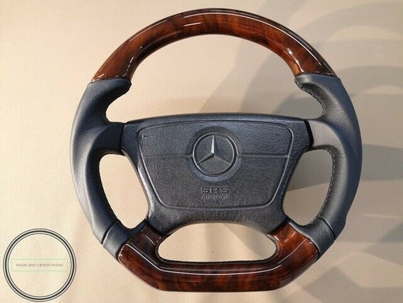 Mercedes benz Amg Look W124 W210 W208 W140 R129 Steering Wheel Burl Wood Walnut Etsy