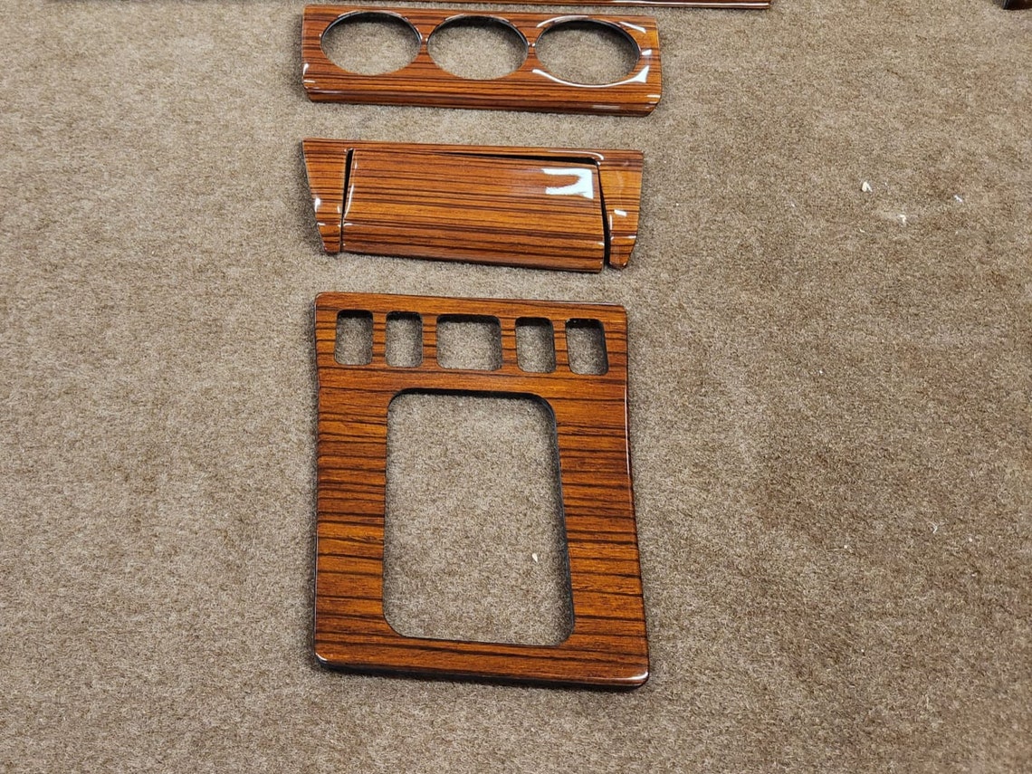 Mercedes W201 Wood Trim Set Center Console Shifter Bezel Zebrano - Etsy