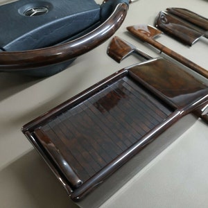 Rhd Mercedes W126 Wood Trim Set With Steering Wheels 300se 560sel ...