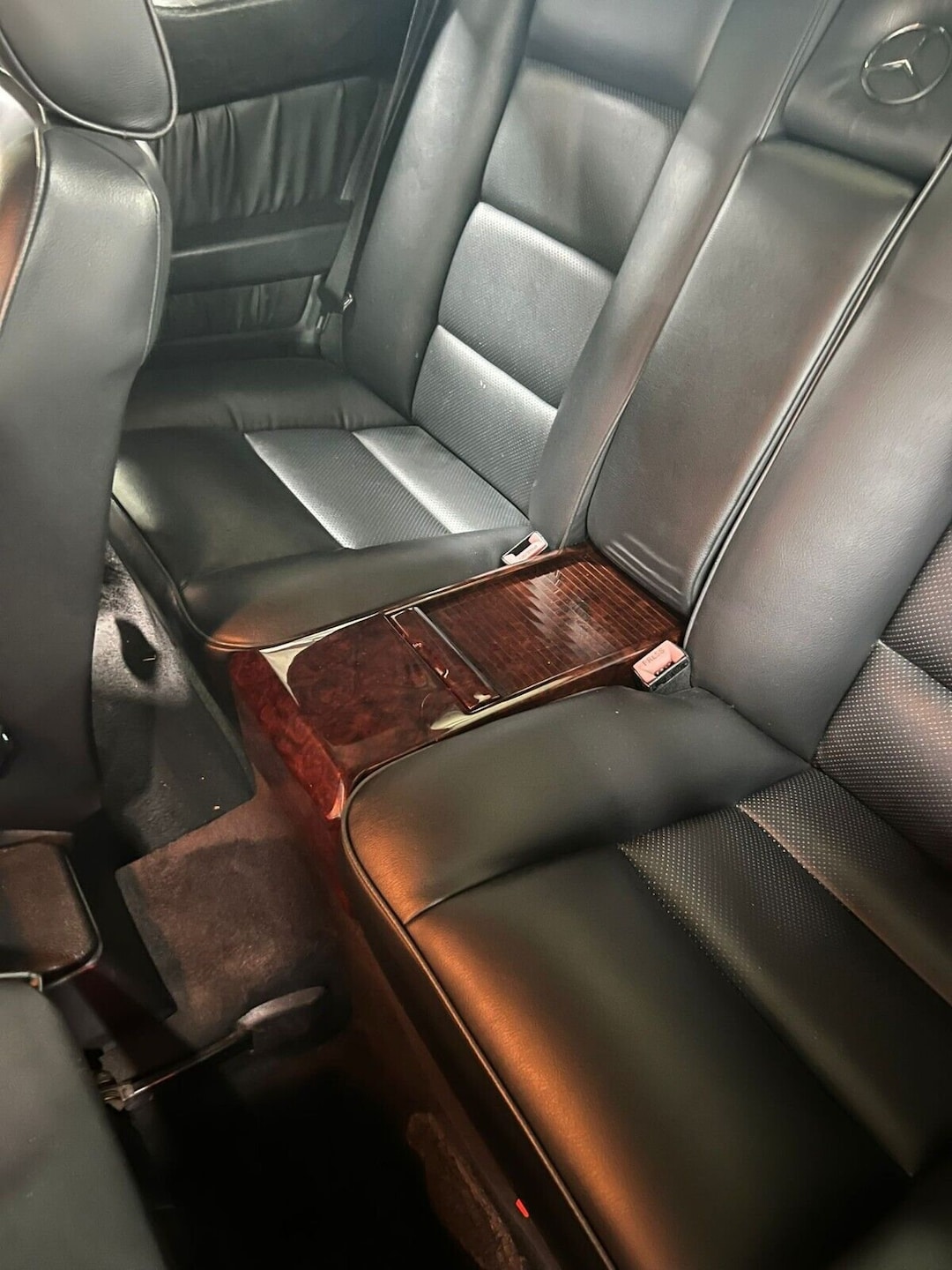 Mercedes W124 Storage Box Rear Center Console Wood Burled Walnut 1988 ...