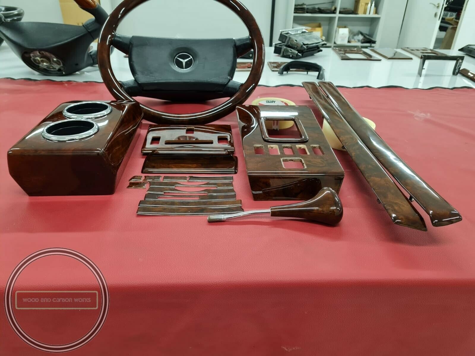 Full Set Mercedes Wood Trim for R107 Sl Mercedes Burlwood Dashboard ...