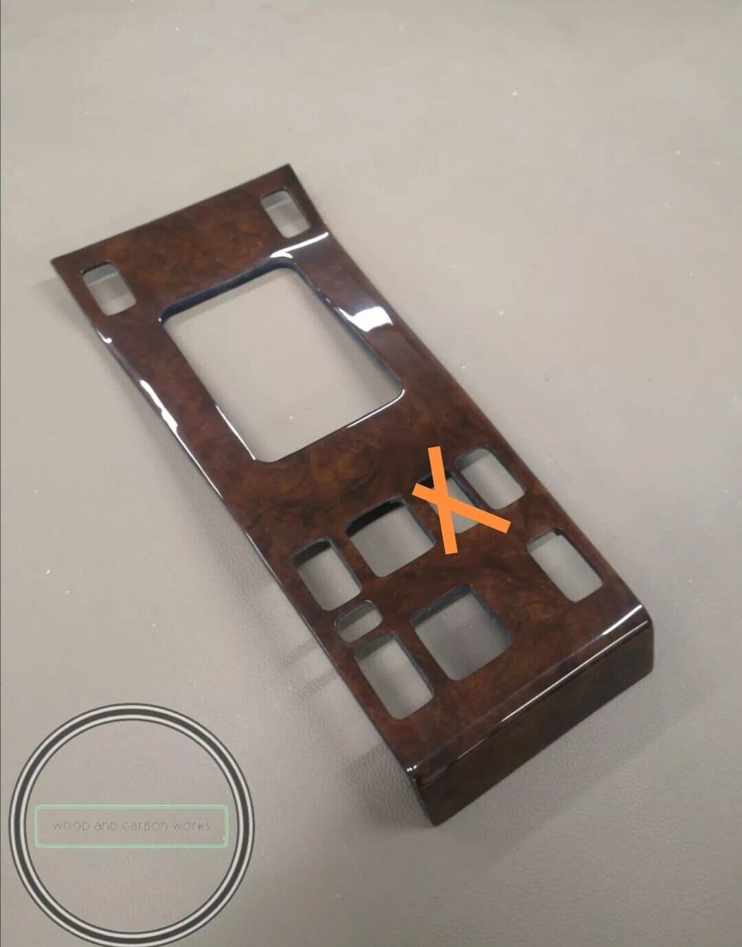 Mercedes Shift Trim Center Console Trim Burled Walnut Fits W124 ...