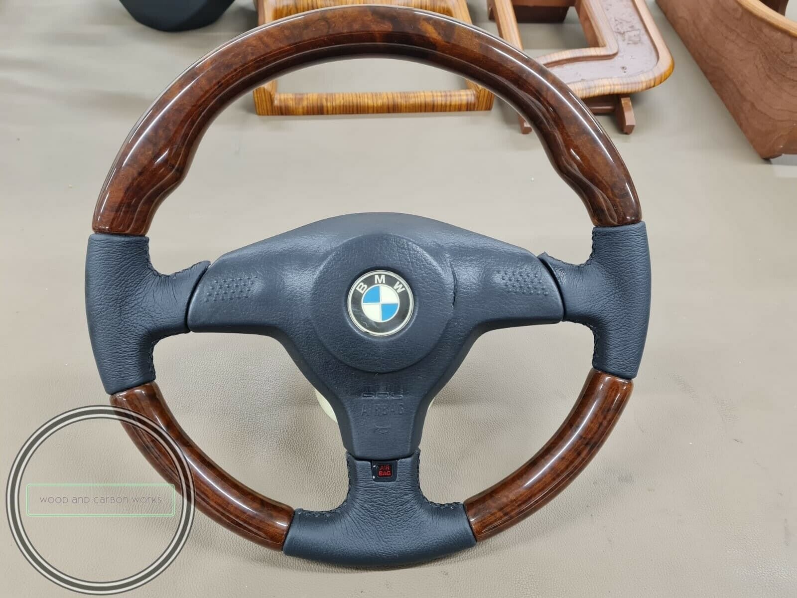 Bmw E36 M3 E34 Rare Wood Steering Wheel 3 spoke Euro Oem Sports Etsy