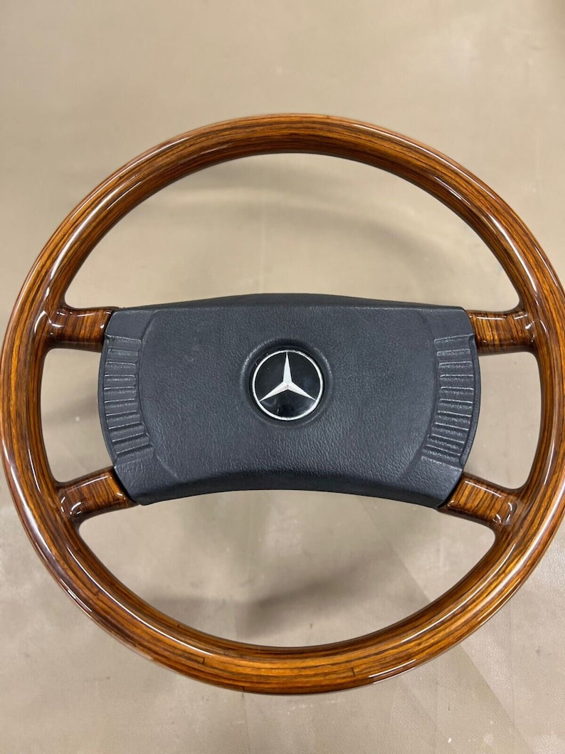 Mercedes Full Wood Steering Wheel Early R107 W123 W116 W115 W114 ...
