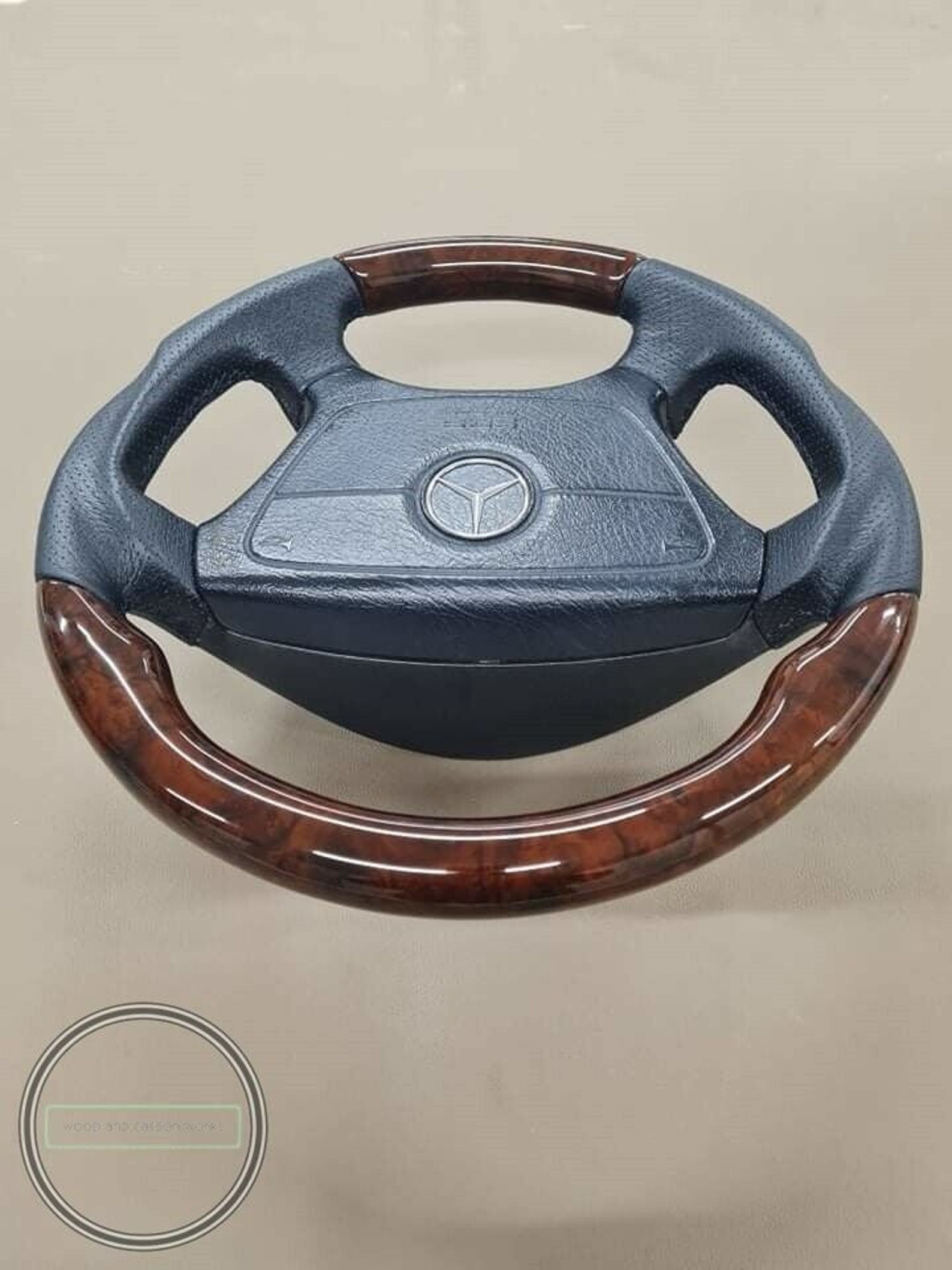 Mercedes Wood Steering Wheel W124 W140 R129 Sl W202 W210 W462 Brabus ...