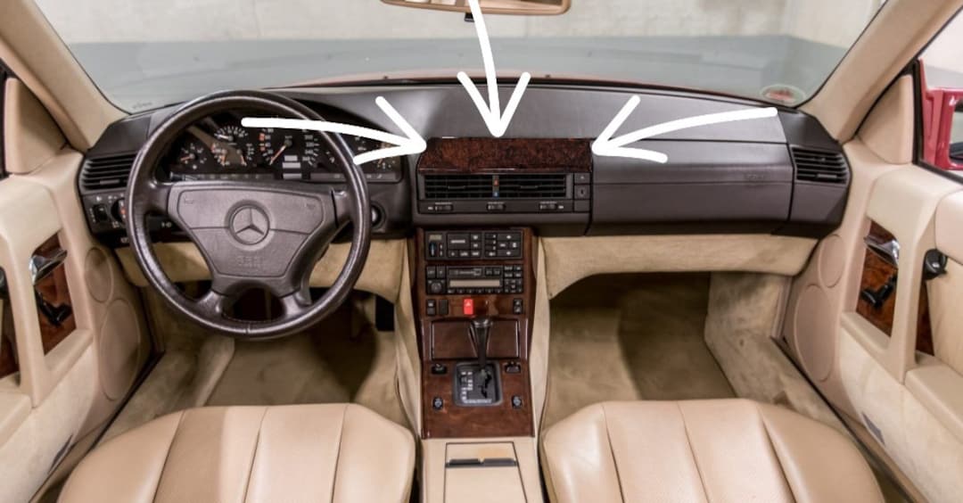 Mercedes R129 Dashboard Wood Cover for Mercedes-benz R129 Burlwood - Etsy