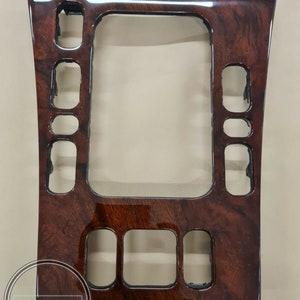 Mercedes W210 Center Console Wood Trim Elegance Center Burled Walnut ...