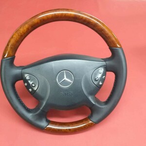 Mercedes W211 Wood Steering Wheel E-class E320 E500 Wood Steering Wheel ...