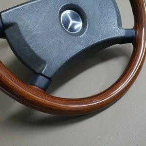 Mercedes W123 Wood Steering Wheel R107 W124 W201 Zebrano Holz Lenkrad ...