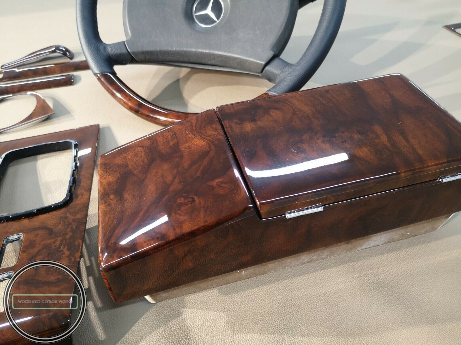 Mercedes Benz Wood Trim Full Set for W123 Dashboard C123 Burled Walnut ...