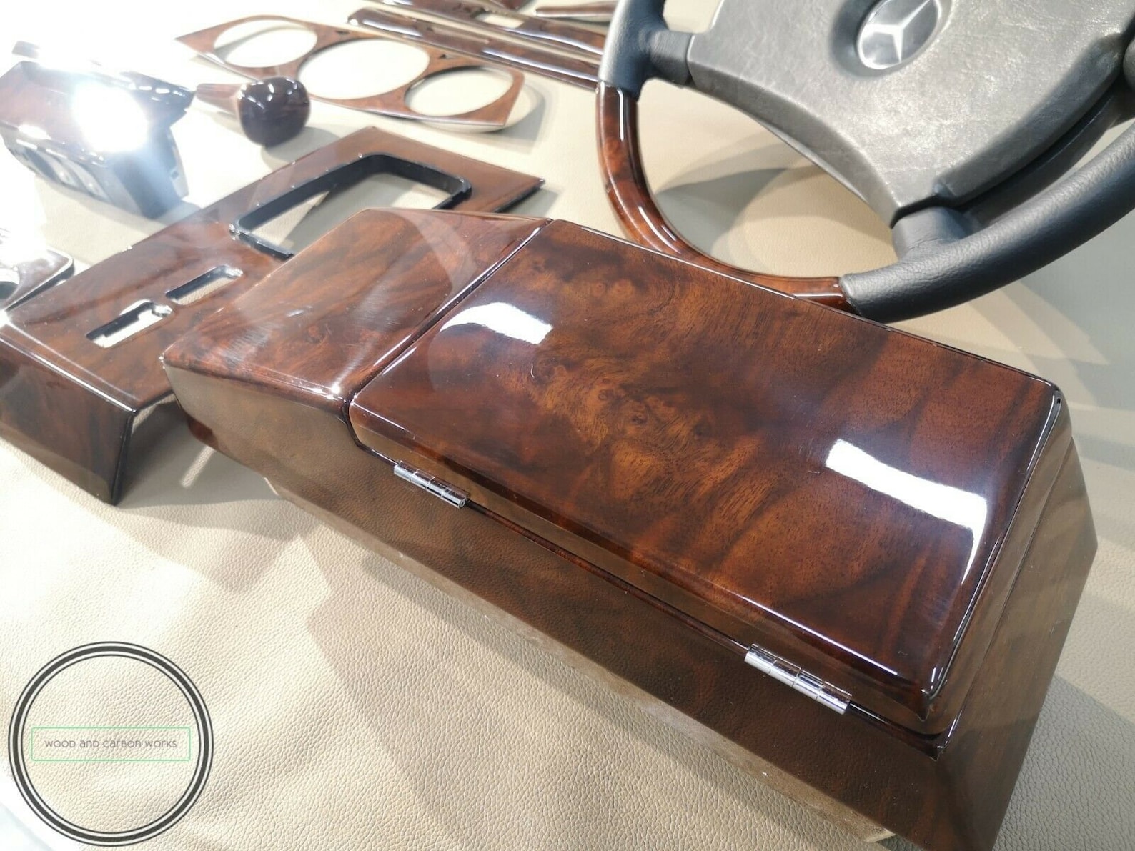Mercedes Benz Wood Trim Full Set for W123 Dashboard C123 Burled Walnut ...