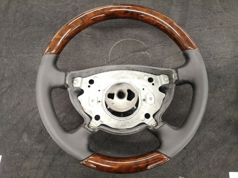 Mercedes W211 Wood Steering Wheel E320 E500 Burled Walnut Steering ...