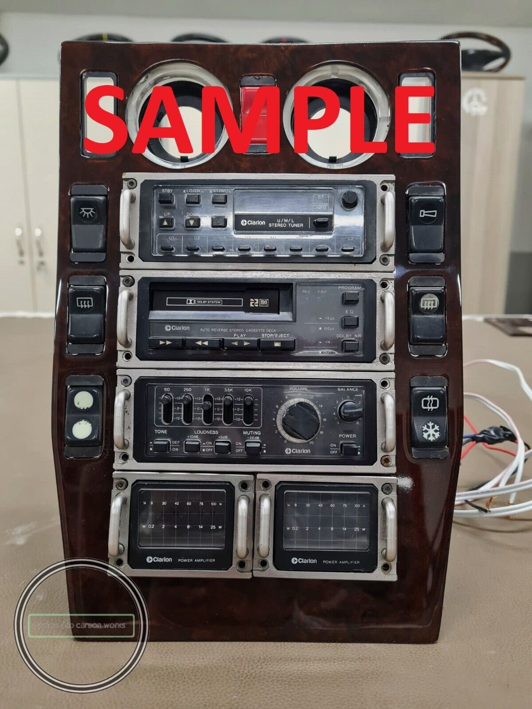 Mercedes W126 Clarion G80 Wood Trim for Manuel Climate Panel - Etsy