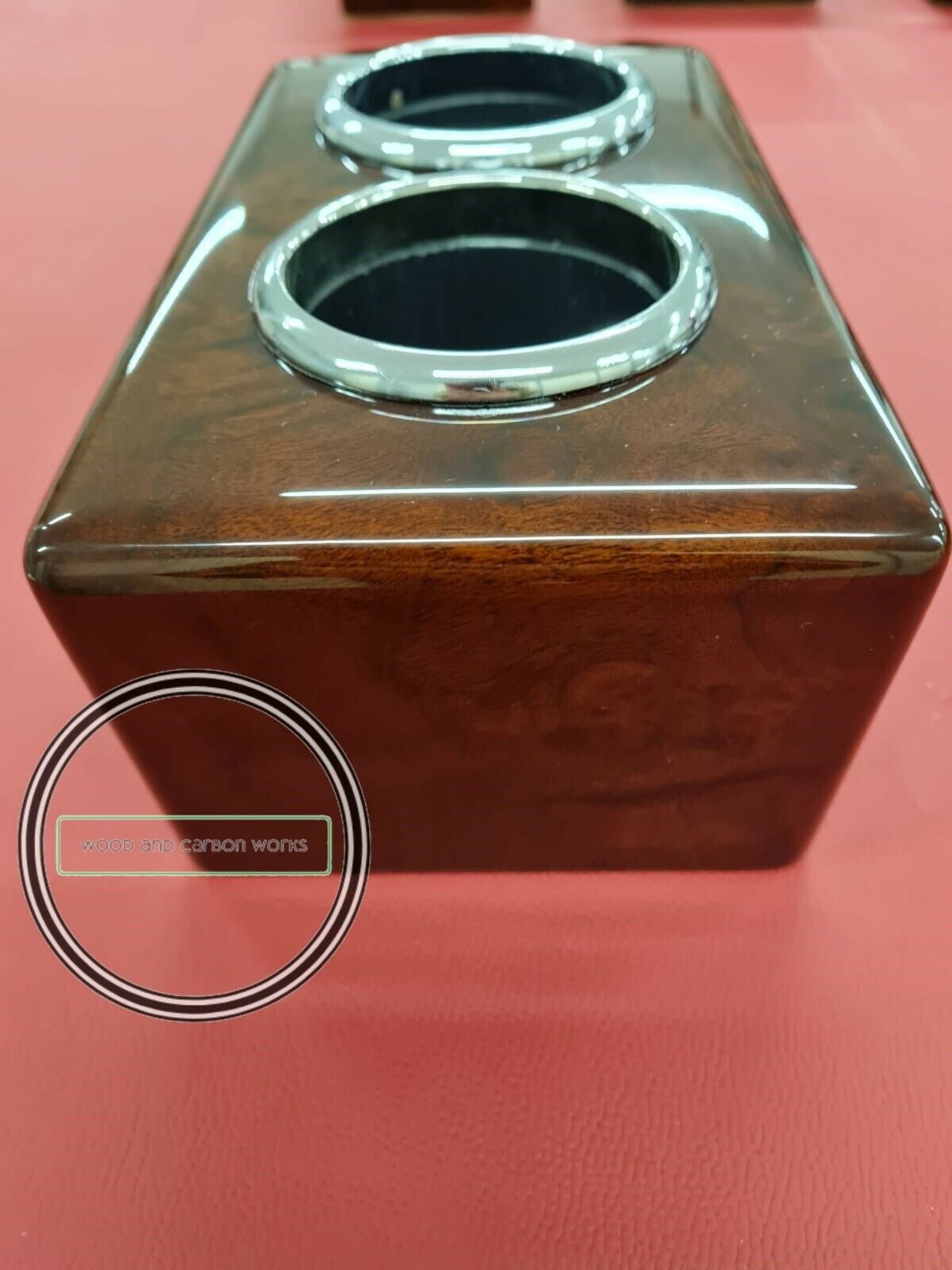 Mercedes W126 Tray Middle Console Cup Holder W126 Sec Walnut Burled ...