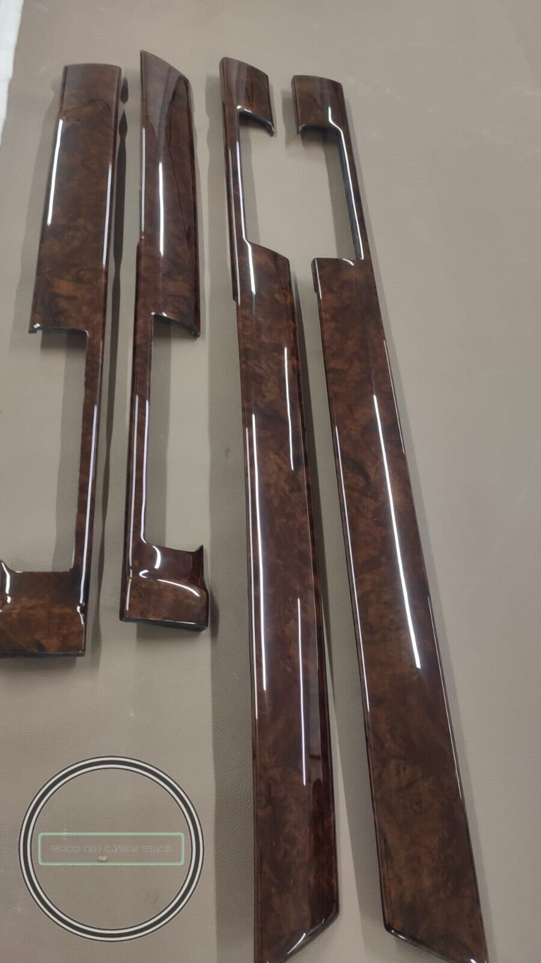 Mercedes W126 Sel Amg Door Trim Set Burlwood Wood Trim Set - Etsy