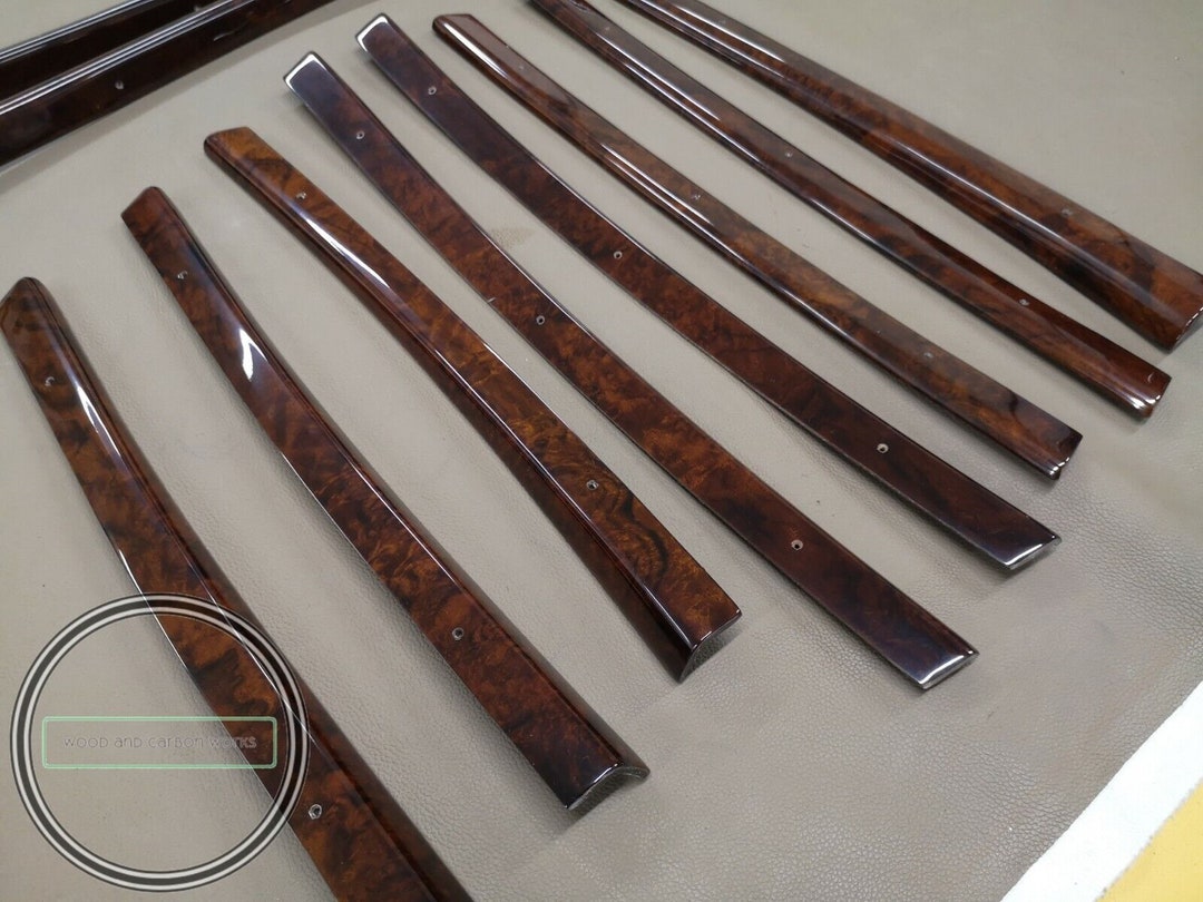 Mercedes W108 Window Trim Set 10 Pieces as Set for Short Base Burlwood ...