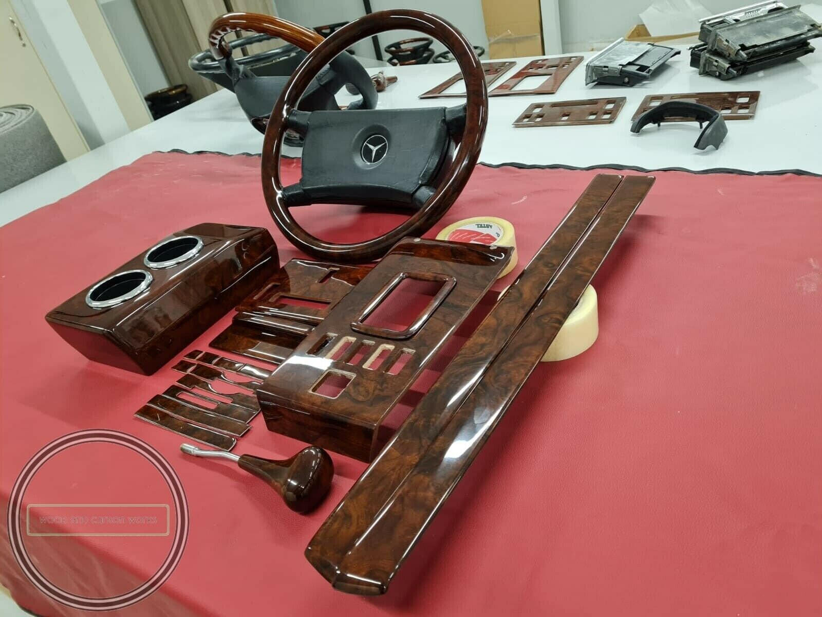 Full Set Mercedes Wood Trim for R107 Sl Mercedes Burlwood | Etsy