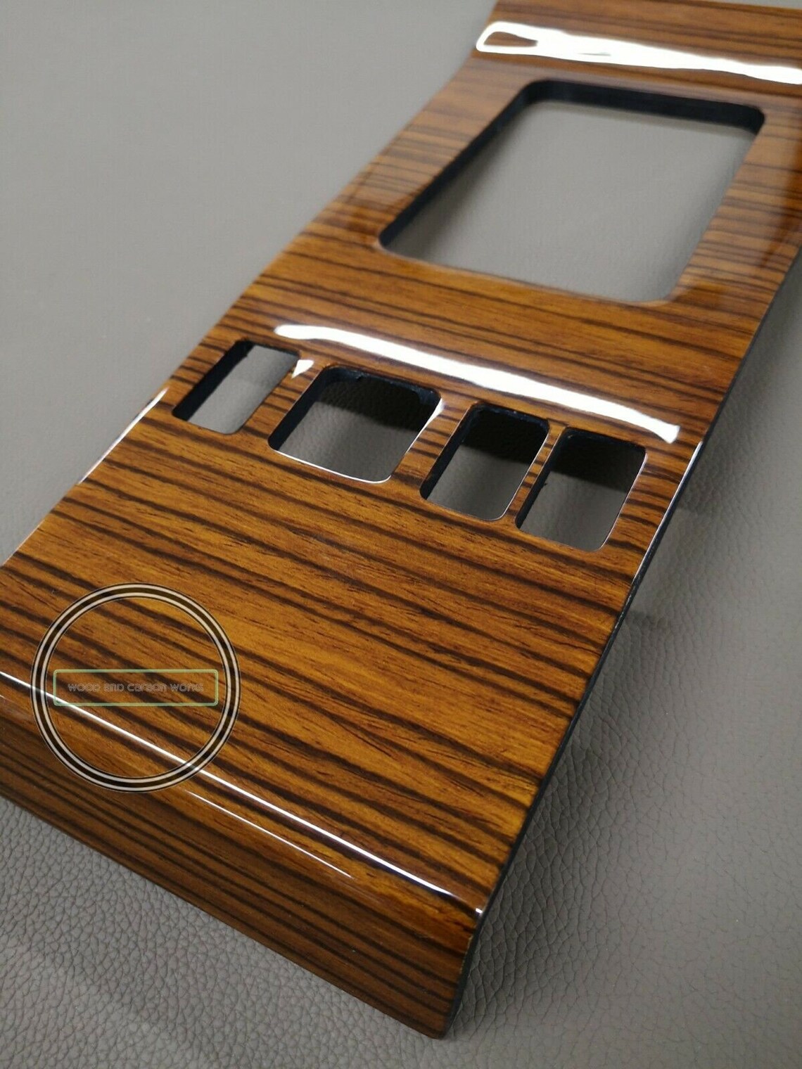 Mercedes W124 Wood Center Console Shifter Trim Zebrano - Etsy