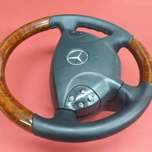 Mercedes W211 Wood Steering Wheel E-class E320 E500 Wood Steering Wheel ...