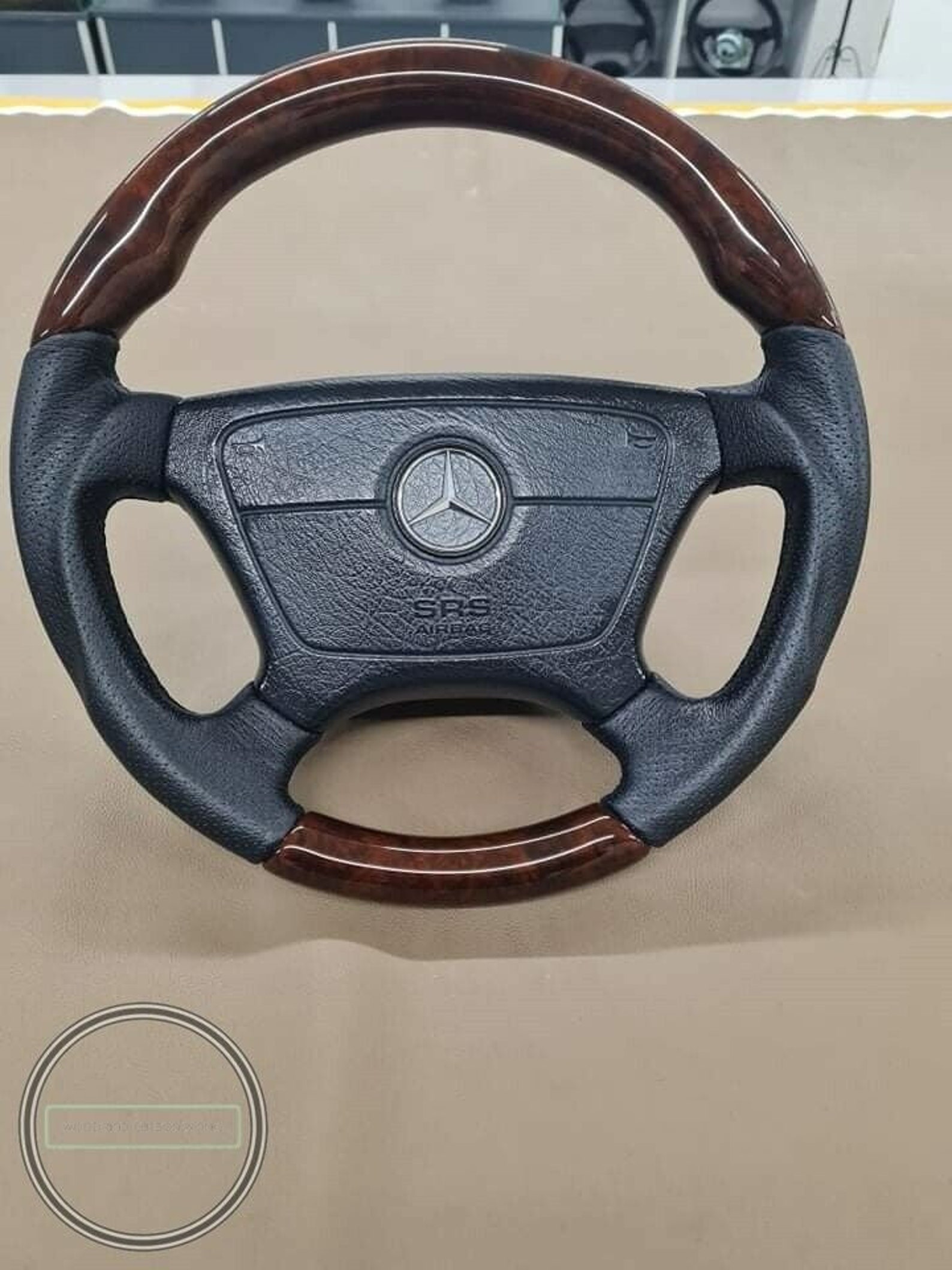 Mercedes Wood Steering Wheel W124 W140 R129 Sl W202 W210 W462 Brabus ...