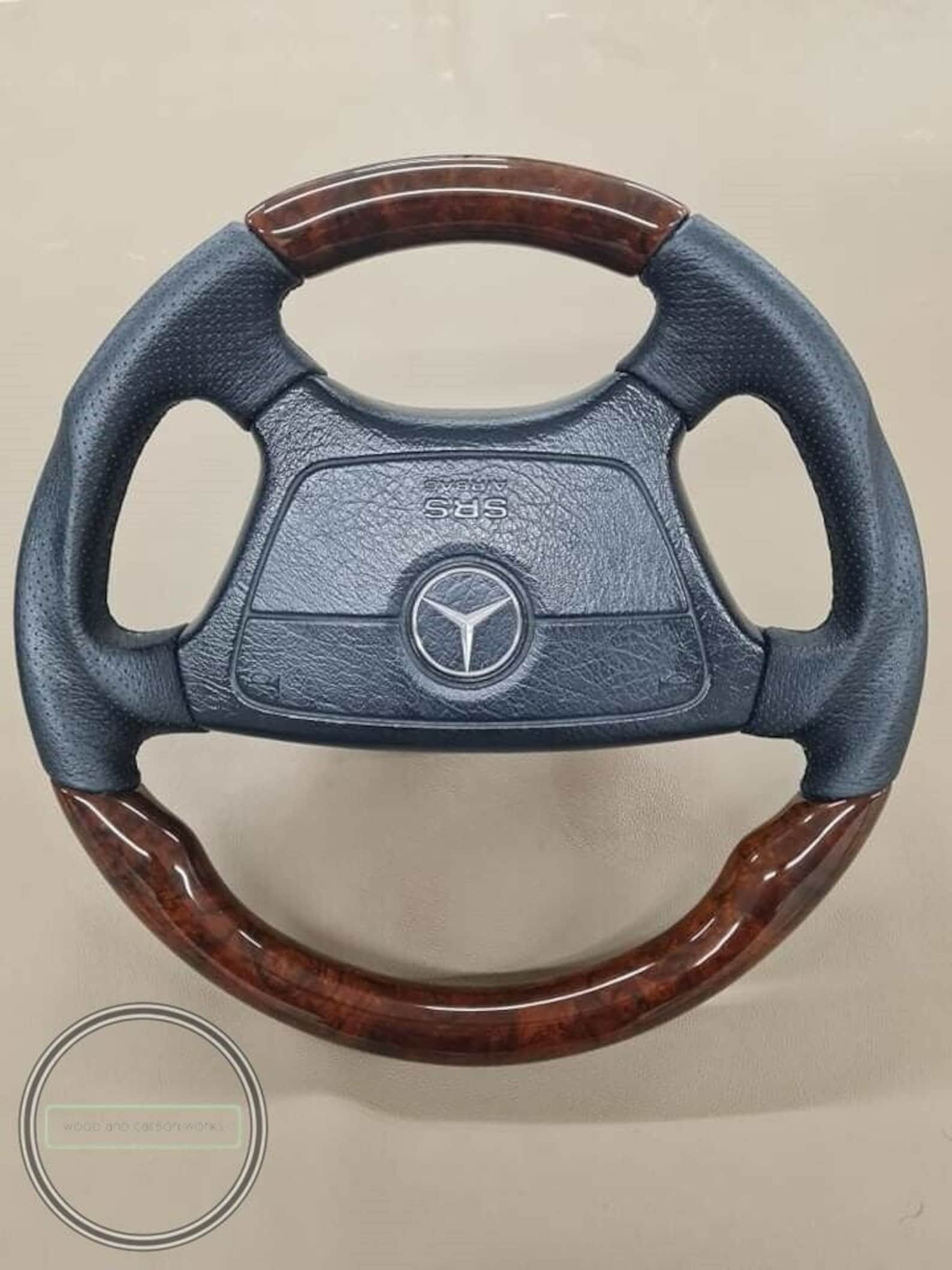 Mercedes Wood Steering Wheel W124 W140 R129 Sl W202 W210 W462 Brabus ...