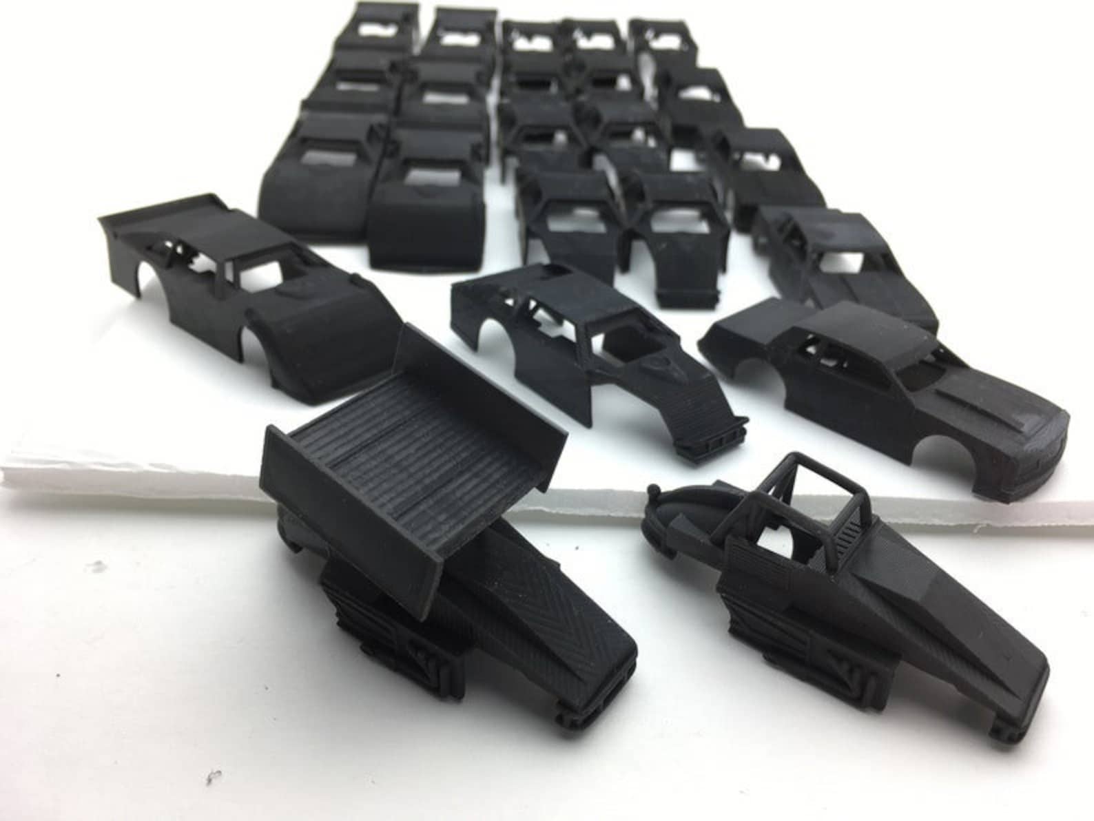 T-jet Resin 4 Car Dirt Racing Bodies (1/64th Scale) NO CHASSIS Included ...