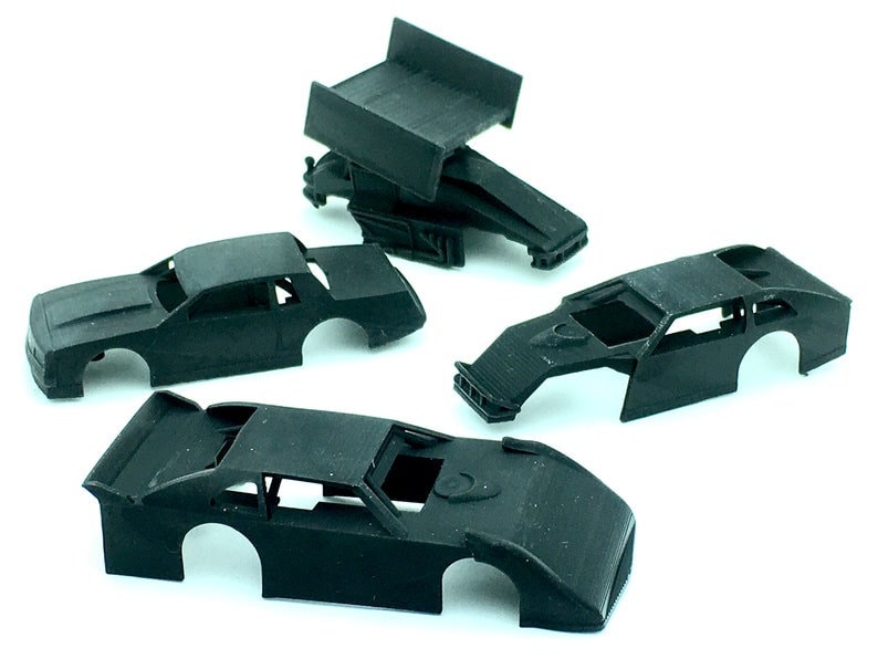 T-jet Resin 4 Car Dirt Racing Bodies (1/64th Scale) NO CHASSIS Included ...