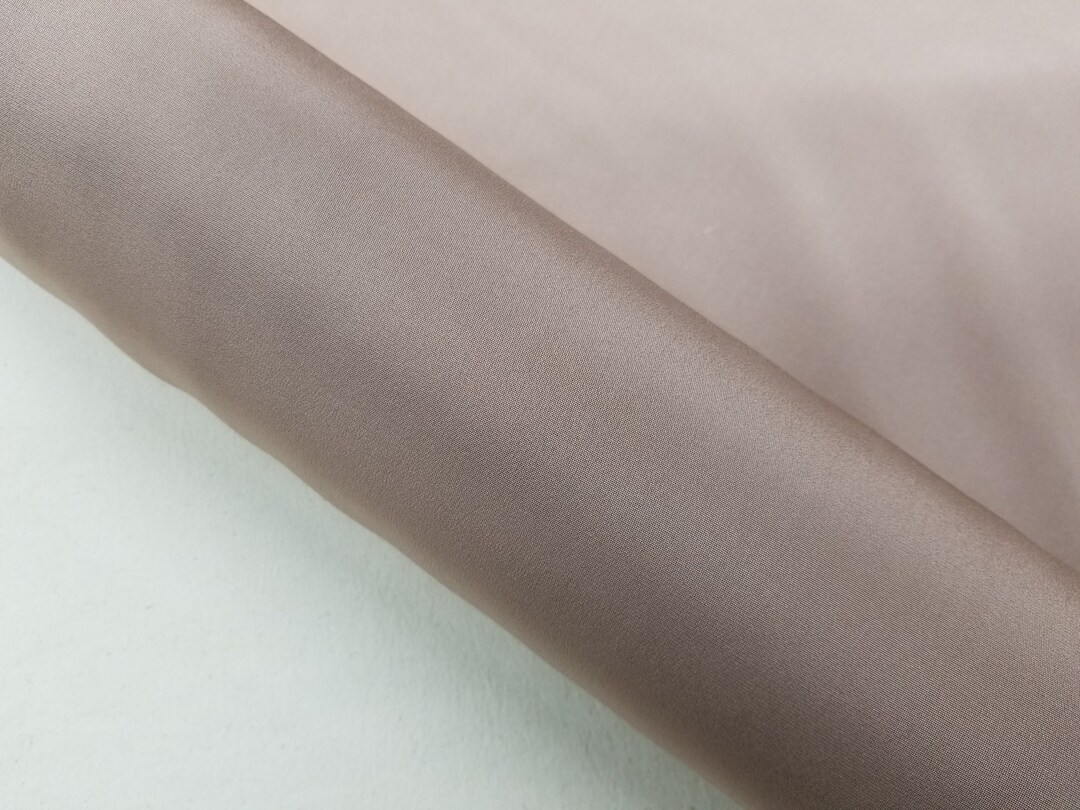 Stoff Seide 40 mm schwer Crepe de Chine reine Seide Farbe dunkel beige ...