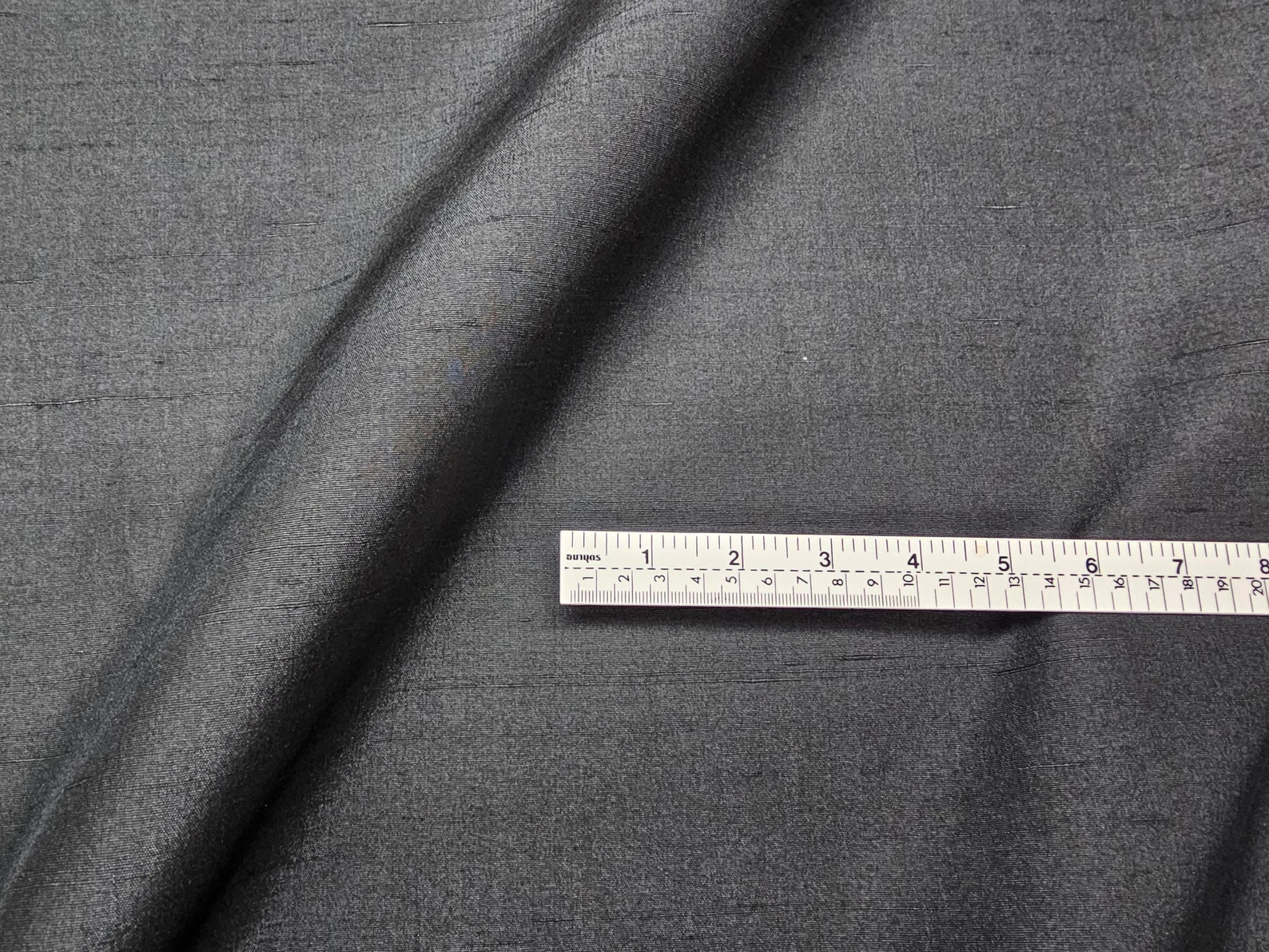 Fabric Silk Pure Silk Shan Tung 30mm Color Black -by Half Yard- - Etsy