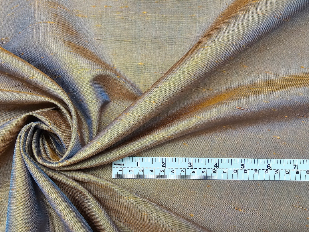 Orange Blue Silk Shan Tung Fabric 36" Wide, 25mm - by the Half Yard - Etsy