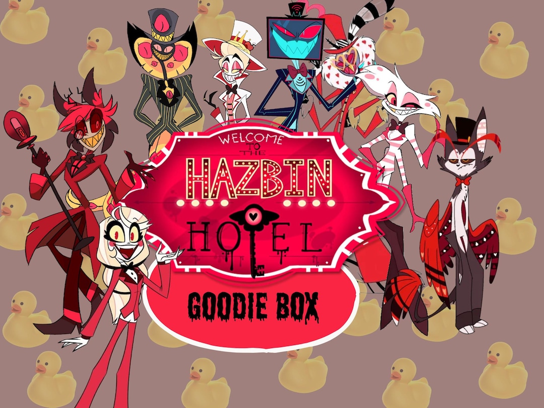 Hazbin Hotel Box - Alastor, Husk, Angel Dust, Vox, Lucifer, Valentino ...