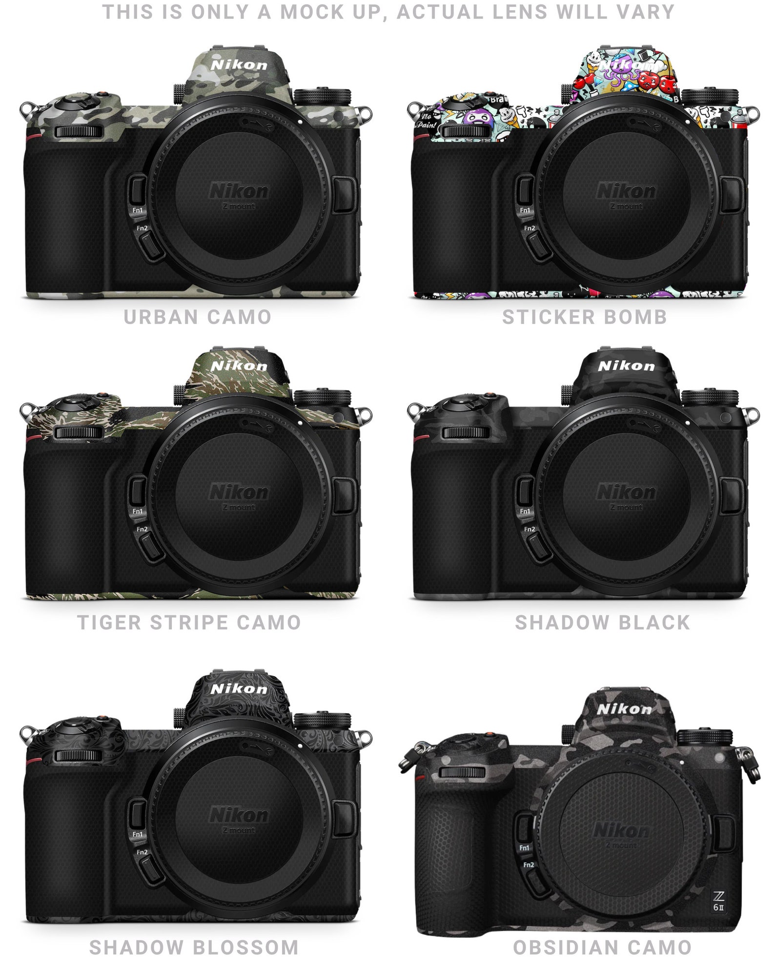 NIKON ZF & ZFC Camera Protection Skins Customized Nikon Camera Skin ...