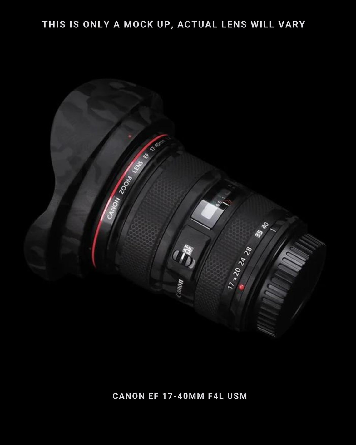 Canon EF Camera Lens Skins Canon USM Lens Wrap Customized Camera Lens ...