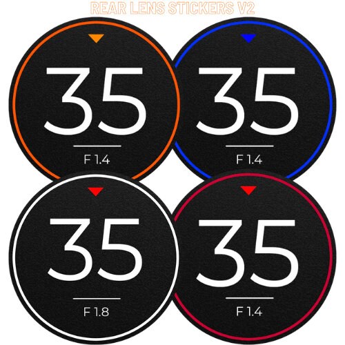Custom Rear Lens Cap Indicator Labels With Focal Length Indicator V1 ...