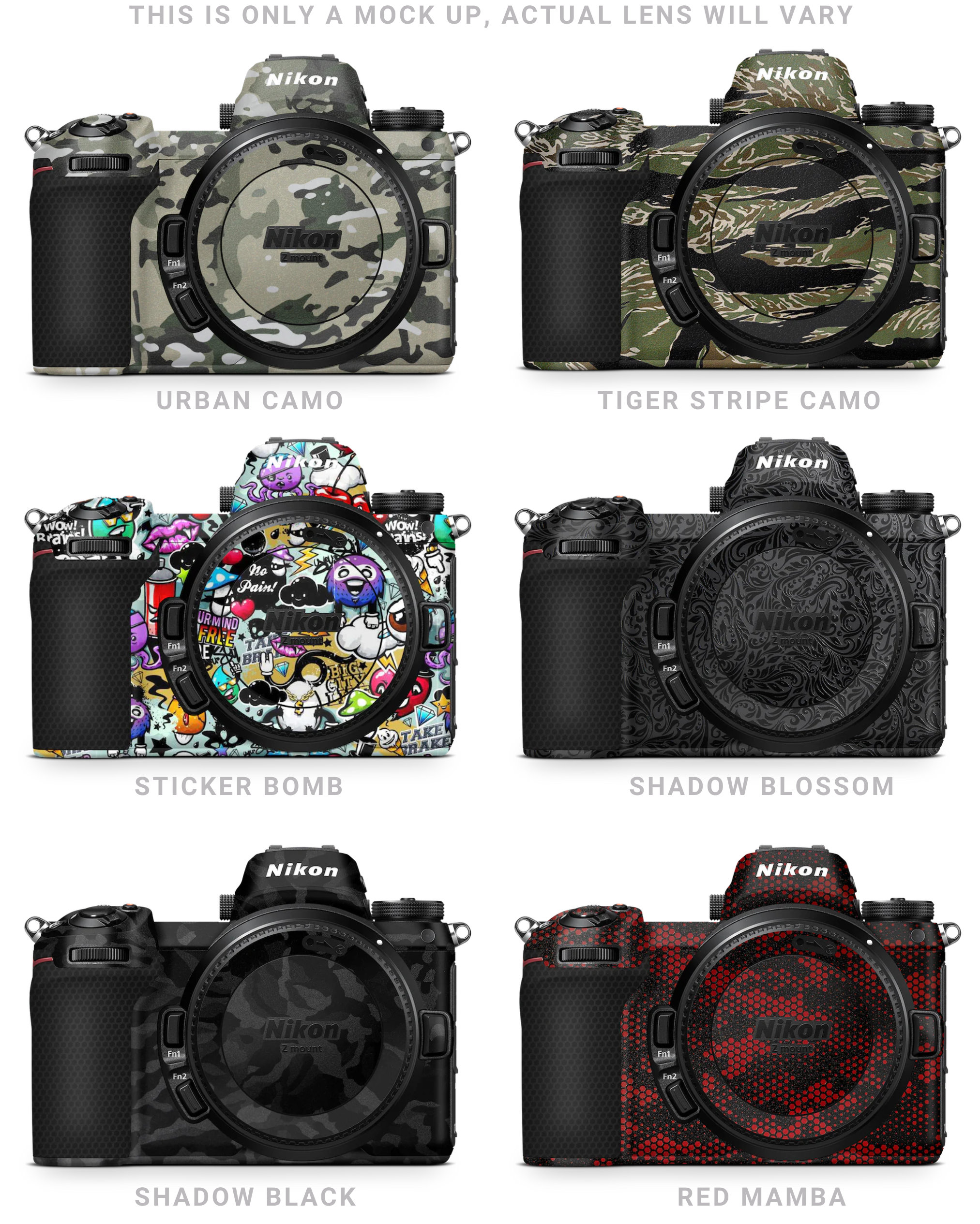 NIKON D850 & D780 Protective Camera Skins for Camera Customized Nikon ...