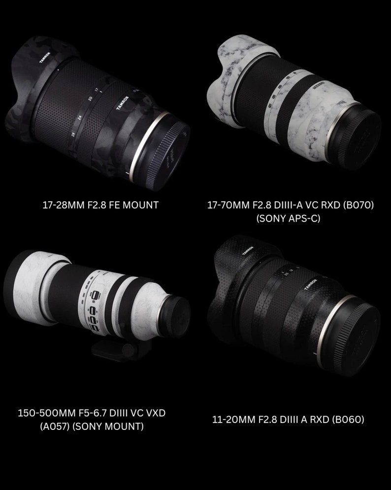 Sony Tamron Camera Lens Skins Customized Sony Tamron Camera Lens Skin ...