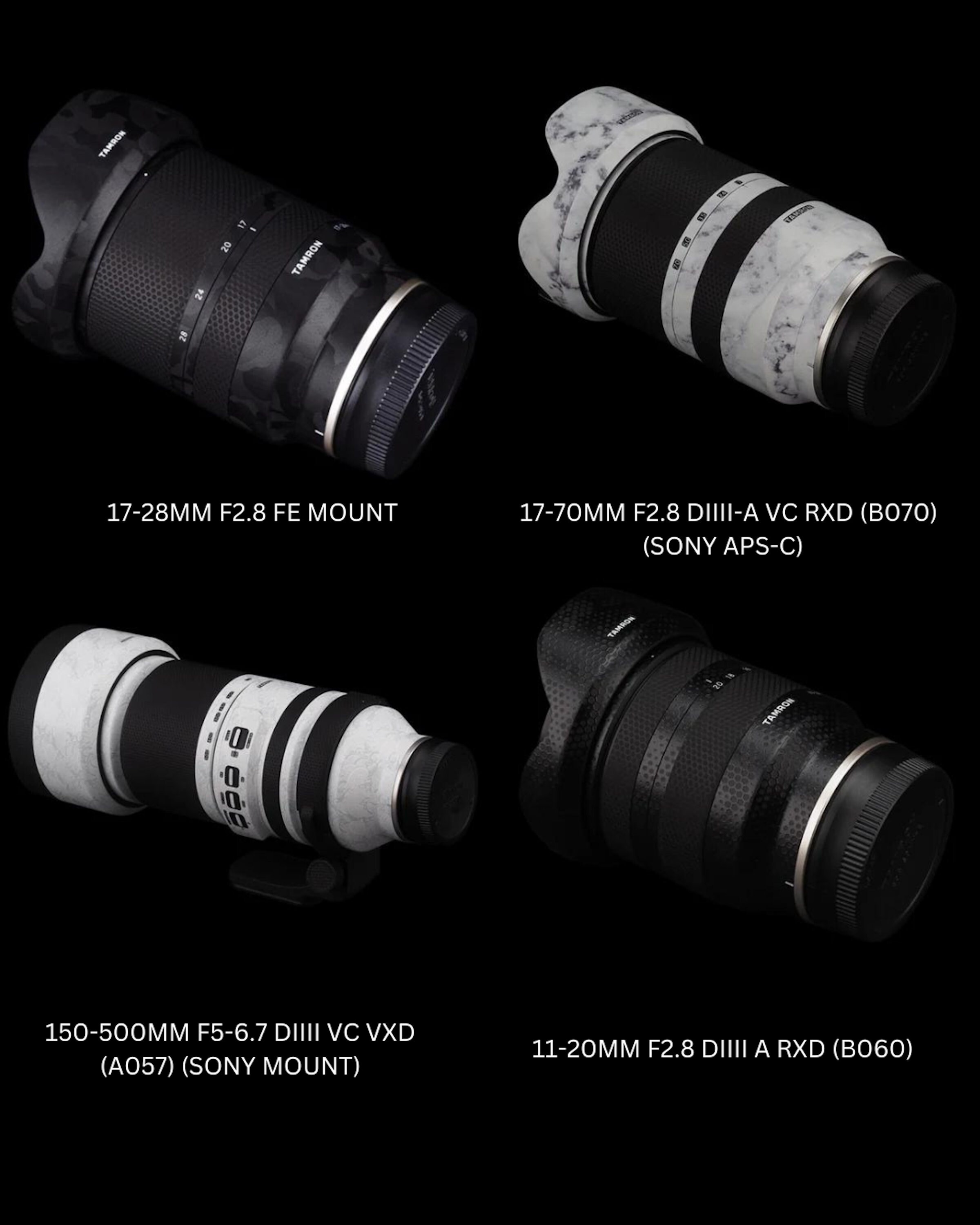 Sony Tamron Camera Lens Skins Customized Sony Tamron Camera Lens Skin ...
