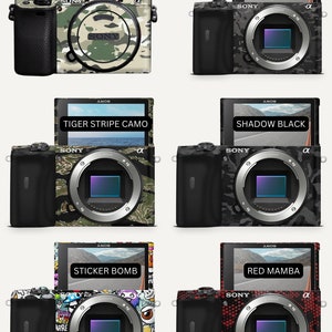 SONY A6000 A6100 A6300 A6400 A6500 A6600 A6700 Camera Skins Customized ...