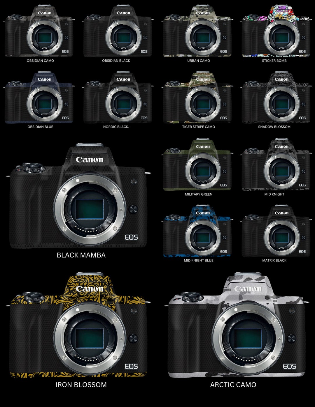 CANON EOS RP Mirrorless Camera Skins Customized Canon Skins - Etsy