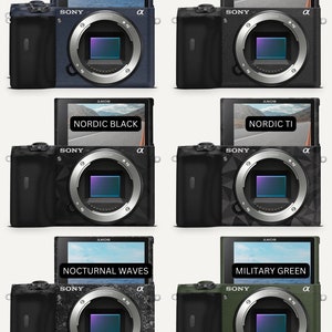 SONY A6000 A6100 A6300 A6400 A6500 A6600 A6700 Camera Skins Customized ...