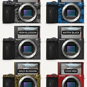 SONY A6000 A6100 A6300 A6400 A6500 A6600 A6700 Camera Skins Customized ...