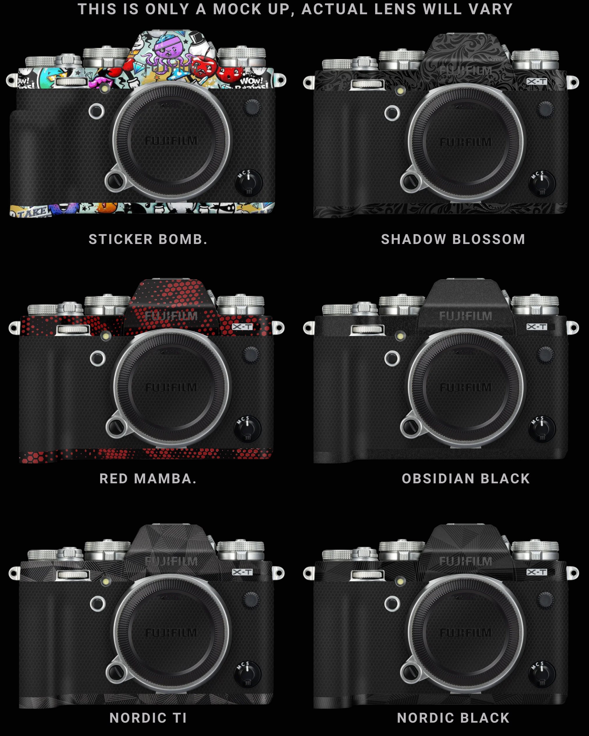 FUJIFILM X100VI Camera Skins Customized Camera Lens Skin Wraps Fujifilm ...